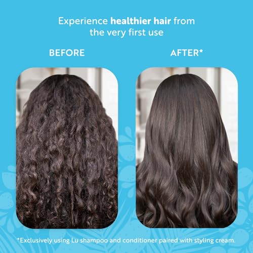 LATINUS BEAUTY CONTROL Collection, Impossible Keratin Anti-Frizz Shampoo (12 oz) + Conditioner (12 oz) + Styling Cream (8 oz) for Frizzy, Hard to Manage Hair