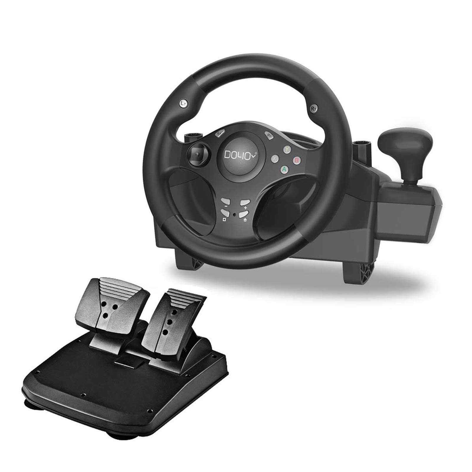 DOYO Game Racing Wheel with Pedals, 270° Steering Wheels PC with Vibration Feedback, Racing Steering Wheel compatible with PS4, Xbox Series X/S, Xbox ONE/360, PS3, Android, Real Racing Simulator