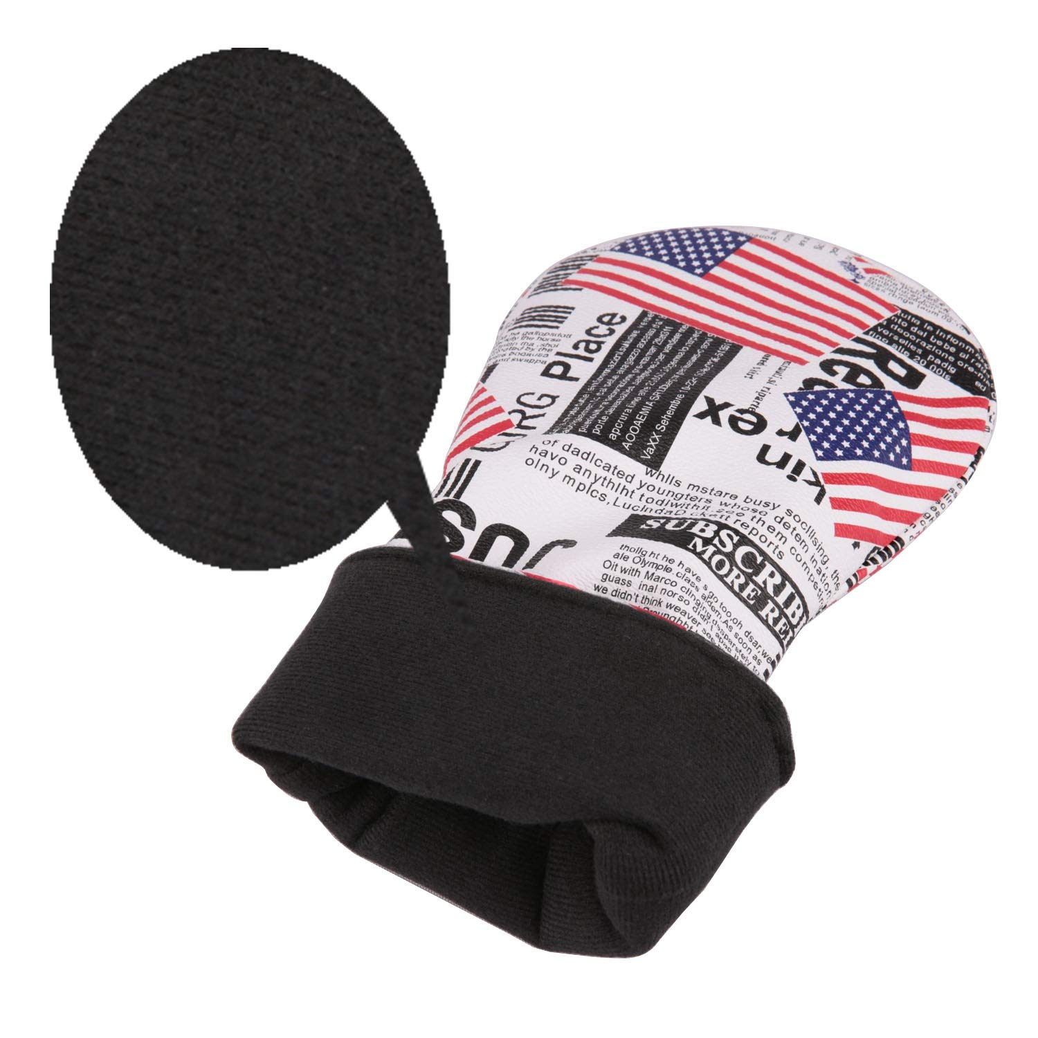 Golf Builder 3pcs/Set USA Stars and Stripes Newspaper Print Golf Club Driver Fairway Wood Head Covers 1 3 5 Wood Covers