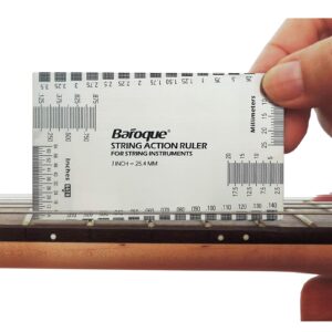 baroque string action gauge precise guitar ruler set up tool kit for electric bass and acoustic guitar