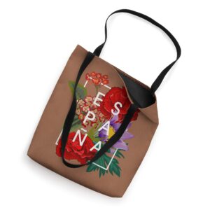 Flowers of España - Spain Word Art - Spanish Pride Tote Bag