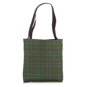 county kerry irish tartan plaid tote bag