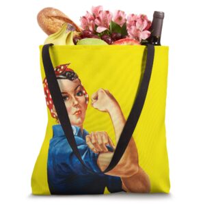 Retro Rosie the Riveter Feminist - We Can Do It Tote Bag