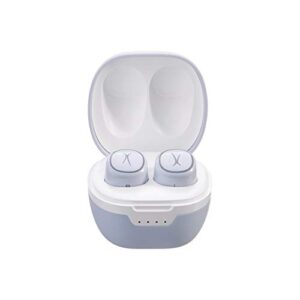 altec lansing nanobuds - truly wireless earbuds with charging case, tws waterproof bluetooth earbuds with touch controls for travel, sports, running, working (icy)