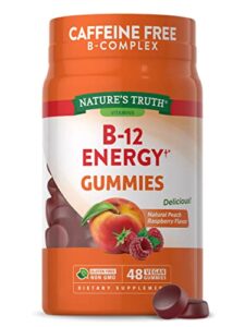 nature's truth vitamin b complex gummies | 48 count | with b-vitamins, l-carnitine & ashwagandha | vegan, non-gmo & gluten free supplement