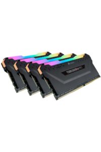 corsair vengeance rgb pro 32gb (4x8gb) ddr4 3600 (pc4-28800) c16 desktop memory – black