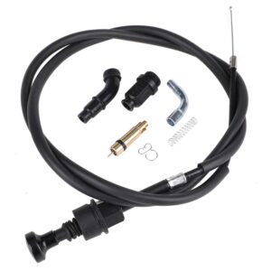 shinehome carburetor choke cable & plunger kit compatible with 2000-2006 honda rancher 350 trx350 fourtrax 300 350 foreman 400 choke cable replace 17950-hn0-a12 16046-hm5-730