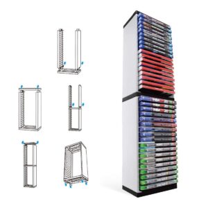 YICHUMY Game Disc Storage Tower for PS5,Game Disk Holder Rack Compatible with Xbox Series X/PS4