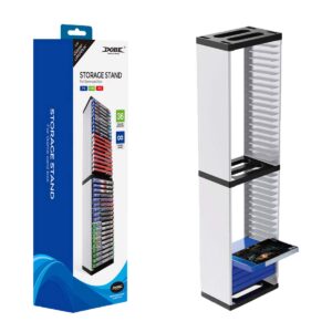 YICHUMY Game Disc Storage Tower for PS5,Game Disk Holder Rack Compatible with Xbox Series X/PS4