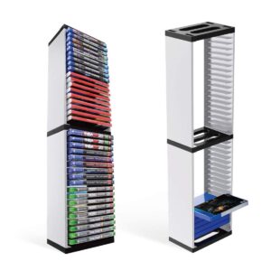 yichumy game disc storage tower for ps5,game disk holder rack compatible with xbox series x/ps4