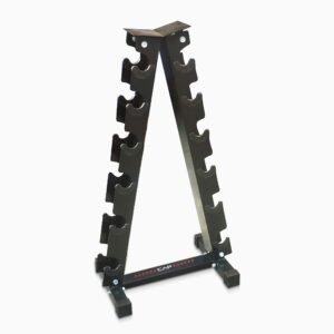 cap barbell a-frame dumbbell rack, dark gray