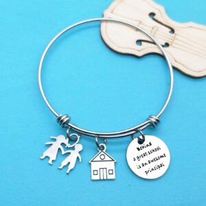 Xiahuyu Principal Gifts School Principal Bracelet Behind a Great School is an Awesome Principal Bracelet Principal Appreciation Gifts Christmas Birthday Retirement Gifts End of School Year Gifts