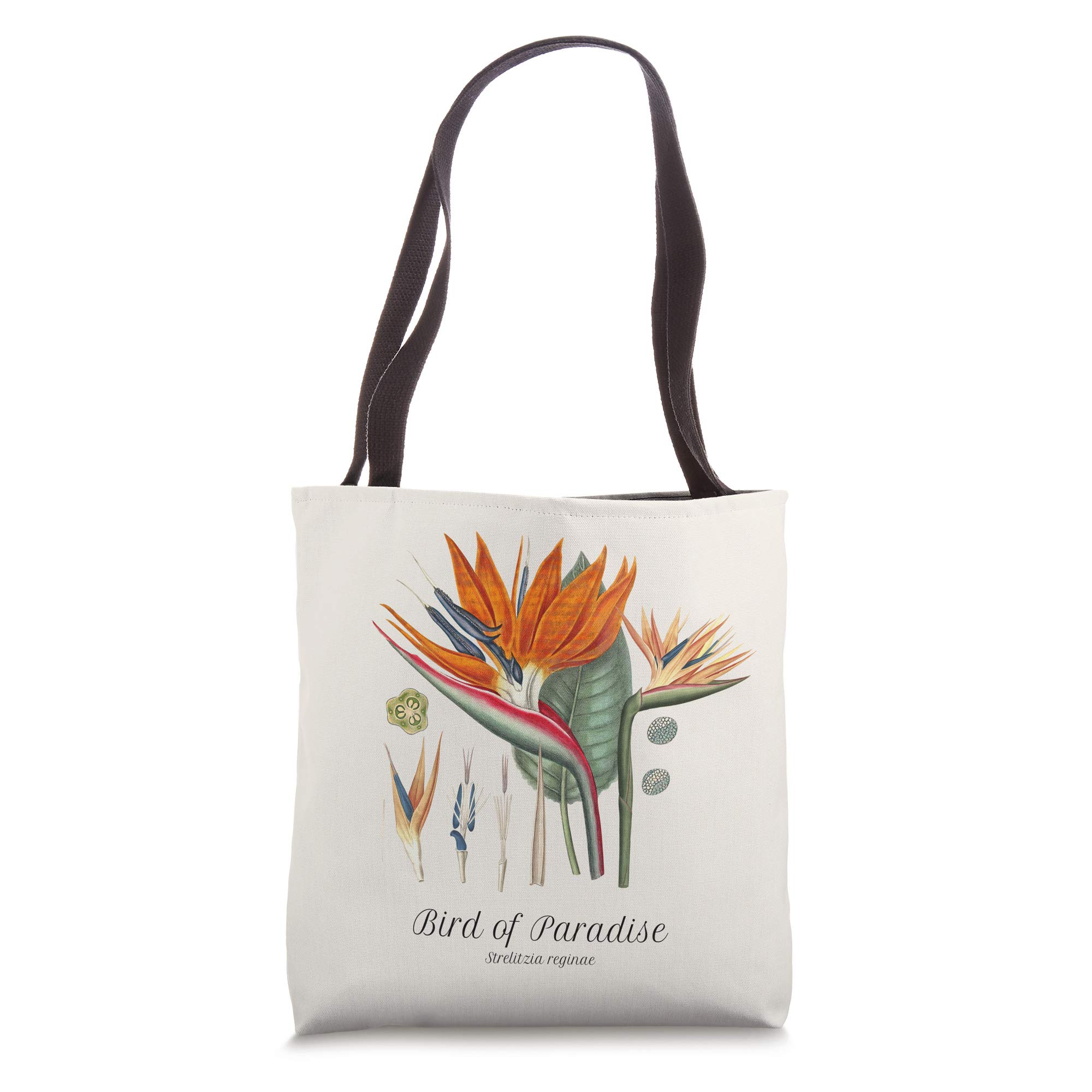 Bird of Paradise Botanical, Tropical Plants Tote Bag