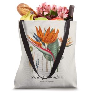 Bird of Paradise Botanical, Tropical Plants Tote Bag