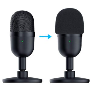 SUNMON Seiren Mini Pop Filter Foam Cover - Professional Mic Windscreen Wind Cover for Razer Seiren Mini USB Streaming Microphone to Minimise Plosives