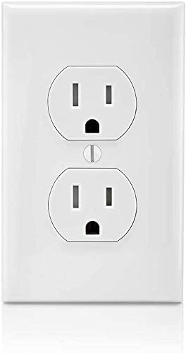 Leviton T5320-WMP M22-Straight Blade Tamper Resistant Duplex Receptacle, 125 V, 15 A, 2 Pole, 3 Wire, White, 2 Pack of 10