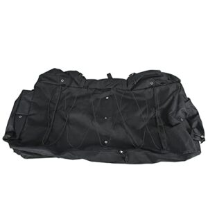 rainman s jacket storage bag housing up to 6 life jackets for most t-tops, bimini tops and pontoon tops, black