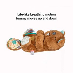 Nuby Lifelike Animated Sleeping Beaver with 8 Soothing Lullabies & 4 Calming White Noises, 30 Min Non-Stop