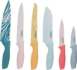 cuisinart c55-12pra advantage-cutlery-set, 12-piece, animal print