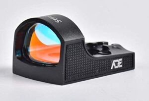 ade advanced optics stingray compact size mini red dot sight for rmr footprint/mounting plate/slide/plate optics ready pistol - 6moa