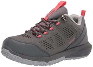 northside women's benton waterproof hiking shoe, gray/coral, 6.5