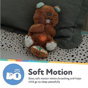 Nuby Lifelike Animated Sleeping Beaver with 8 Soothing Lullabies & 4 Calming White Noises, 30 Min Non-Stop