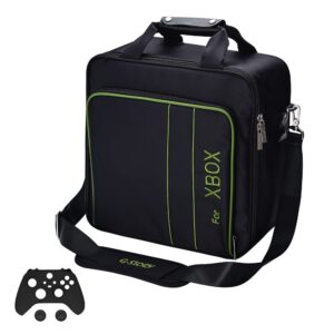 g-story carrying case for xbox series x s, xbox series x carrying case travel, travel bag for xbox console, controllers and gaming accessories, included silicone cover skin protector