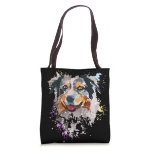 australian shepherd gift for aussie mom australian shepherd tote bag