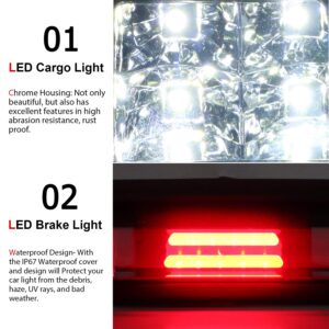 (Red) LED 3rd Brake Light for 99-16 Ford F250 F350 Explorer Ranger & Mazda B2300 B3000 B4000 Third Brake Light Cargo Lamp High Mount Light Stop light