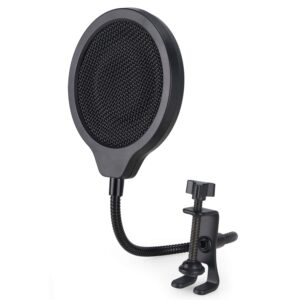 Seiren Mini Microphone Pop Filter Mask Shield For Razer Seiren Mini Microhone, 4 Inch 3 Layers Windscreen with Flexible 360°Gooseneck Clip by SUNMON