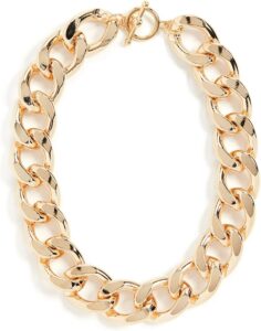 kenneth jay lane women's polished gold large links chain necklaces or bracelets