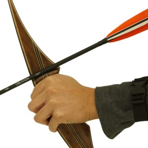 SAS Oblivion 30" Carbon Arrow 500 w/ 4" Feathers (12/Pack) Fletched with Extra 6xNocks + Replaceable Points (100-Grain) w/ O-Ring + Protect Sleeve + Plug Nock for Hunting Youth/Adults - (4" Feathers)