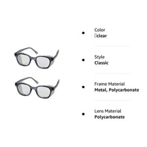 Bouton 249-5907-400 5900 Traditional Eyewear with Smoke Propionate Full Frame and Clear Anti-Scratch/Fog Lens (2)