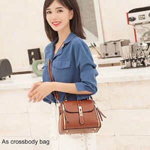 zhongningyifeng Crossbody Purse for Women Shoulder Bag Soft Leather Waterproof Fashion Handbag Small Upgrade (black)