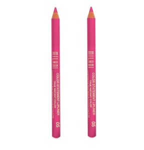 pack of 2 milani color statement lipliner, haute pink 05