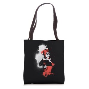 harley quinn splattered couple tote bag