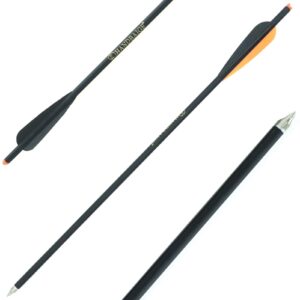 HANDBAIGE 12Pcs Crossbow Bolt 18/20/22inch Archery Outdoor Hunting Carbon Crossbow Arrows with 4" Vanes and Replaced Arrowhead/Tip (22 Inch)