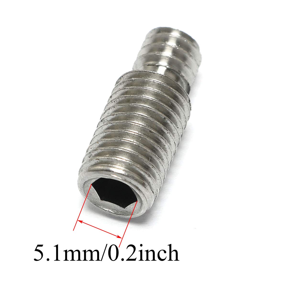 Pro Bamboo Kitchen Archery Bow Screw Bolt Bow Shock Absorber Counterweight Conversion Screw 1/4" to 5/16" Composite Pulley Bow Outdoor Competition Shooting Archery Nut Bolt