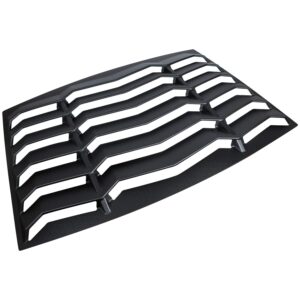 CUMART 2005-2014 Rear+Side Window Louvers Windshield Sun Shade Cover Lambo Style Matte Black Compatible with Ford Mustang 2005 2006 2007 2008 2009 2010 2011 2012 2013 2014 …