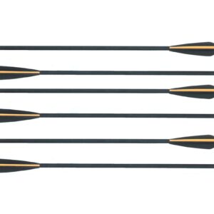 HANDBAIGE 12Pcs Crossbow Bolt 18/20/22inch Archery Outdoor Hunting Carbon Crossbow Arrows with 4" Vanes and Replaced Arrowhead/Tip (22 Inch)