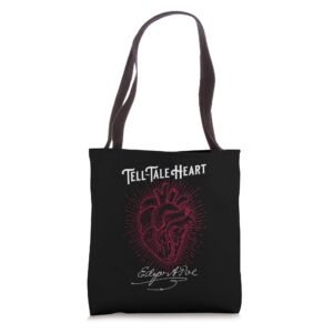 edgar allan poe tell-tale heart literary tote bag