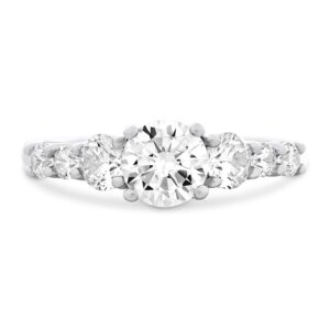 .925 Sterling Silver Round Cubic Zirconia Seven Stone Engagement or Anniversary Ring - Size 8