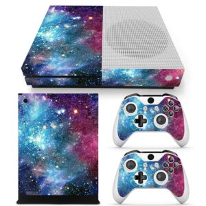 uushop protective vinyl skin sticker for microsoft xbox one s slim galaxy starry