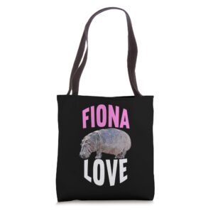 cute fiona hippo #teamfiona the baby hippo love fiona gifts tote bag