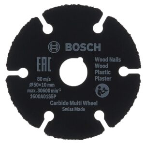 Bosch Carbide Multi Wheel Cutting Disc (for Multi Material, Ø 50 mm, Accessories for Bosch Easy Cut & Grind)