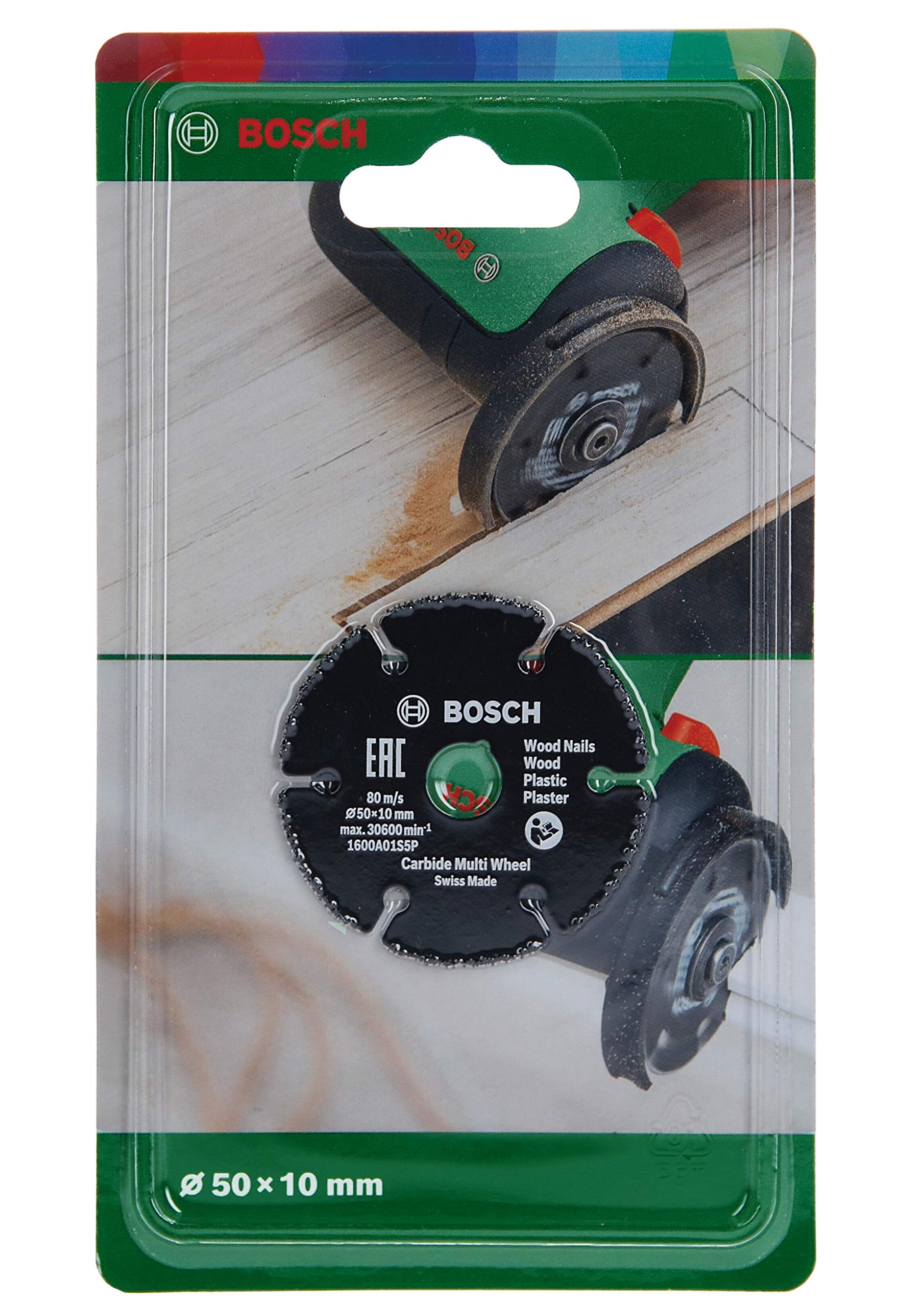 Bosch Carbide Multi Wheel Cutting Disc (for Multi Material, Ø 50 mm, Accessories for Bosch Easy Cut & Grind)