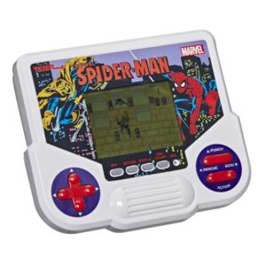 hasbro gaming tiger electronics marvel spider-man electronic lcd video game,retro-inspired 1-player handheld game,ages 8 and up