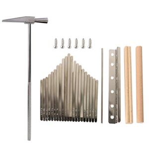 KASIQI for Thumb Pianos Finger Piano, 21 Key Kalimba Bridge Tuning Hammer Kit Thumb Piano Replacement Parts (B)