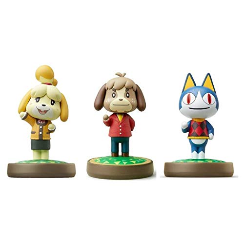 3 Pack Set Digby/Rover/Isabelle Winter ( Animal Crossing Series) for Switch - Switch Lite - WiiU - 3DS - (Bulk Packaging)