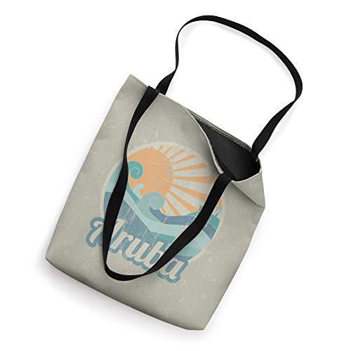 Aruba Beach Gift Vintage Surfer Island Beach Tote Bag